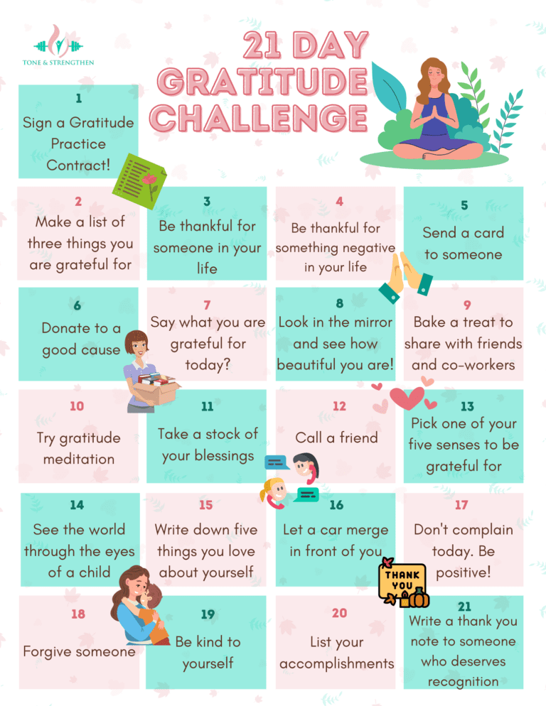 21 Day Gratitude Challenge - Tone & Strengthen